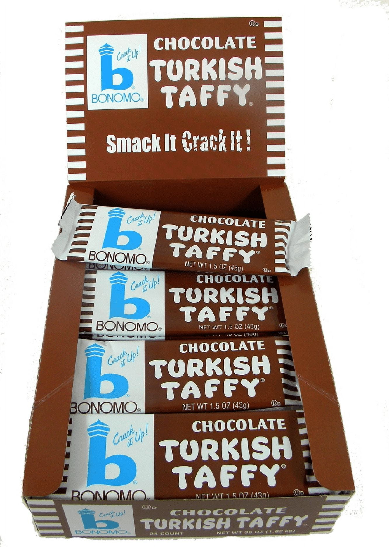 Bonomo Chocolate Turkish Taffy Candy Bar 1.5 oz. - Walmart.com