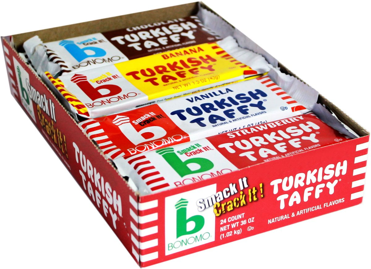 Bonomos Turkish Taffy - Assorted Variety Pack 24Ct. - Walmart.com