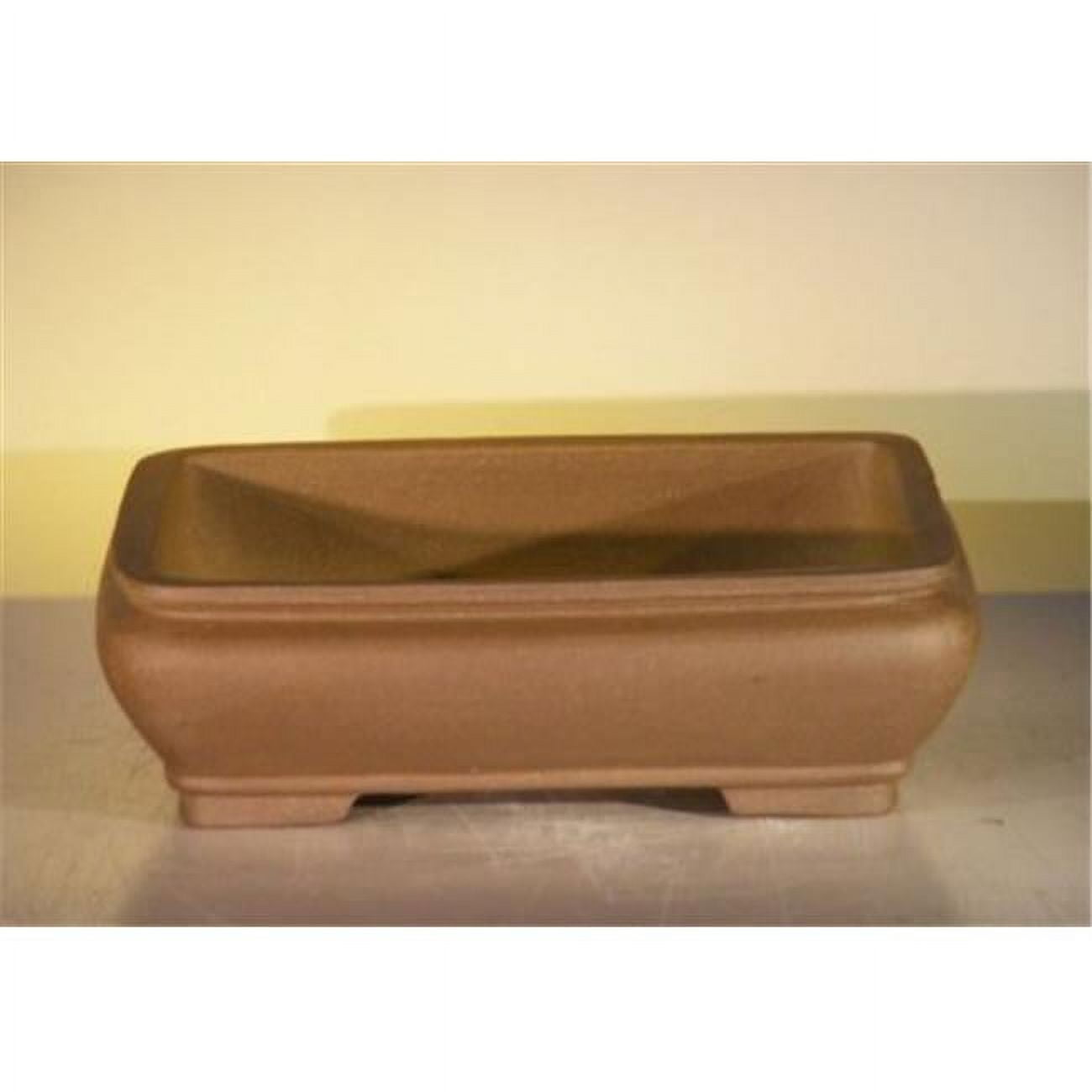 Bonsai Boy L299 12 x 9.625 x 3.5 in. Unglazed Ceramic Bonsai Pot, Tan ...
