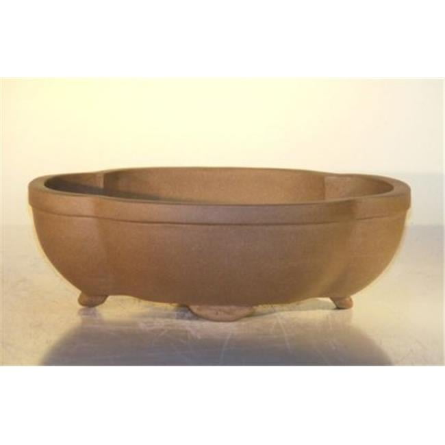 Bonsai Boy L315 6.5 x 4.5 x 2.125 in. Unglazed Ceramic Bonsai Pot, Tan ...