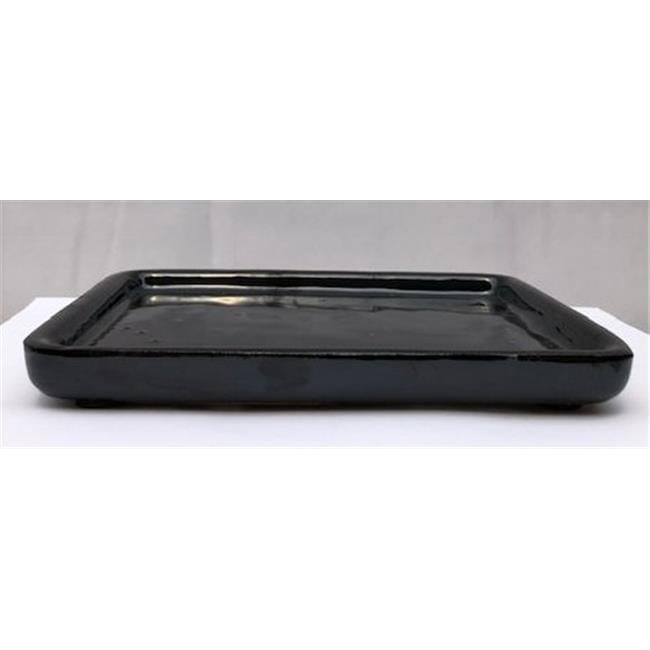 Bonsai Boy T1005 Ceramic Humidity & Drip Tray, Black - Rectangle ...