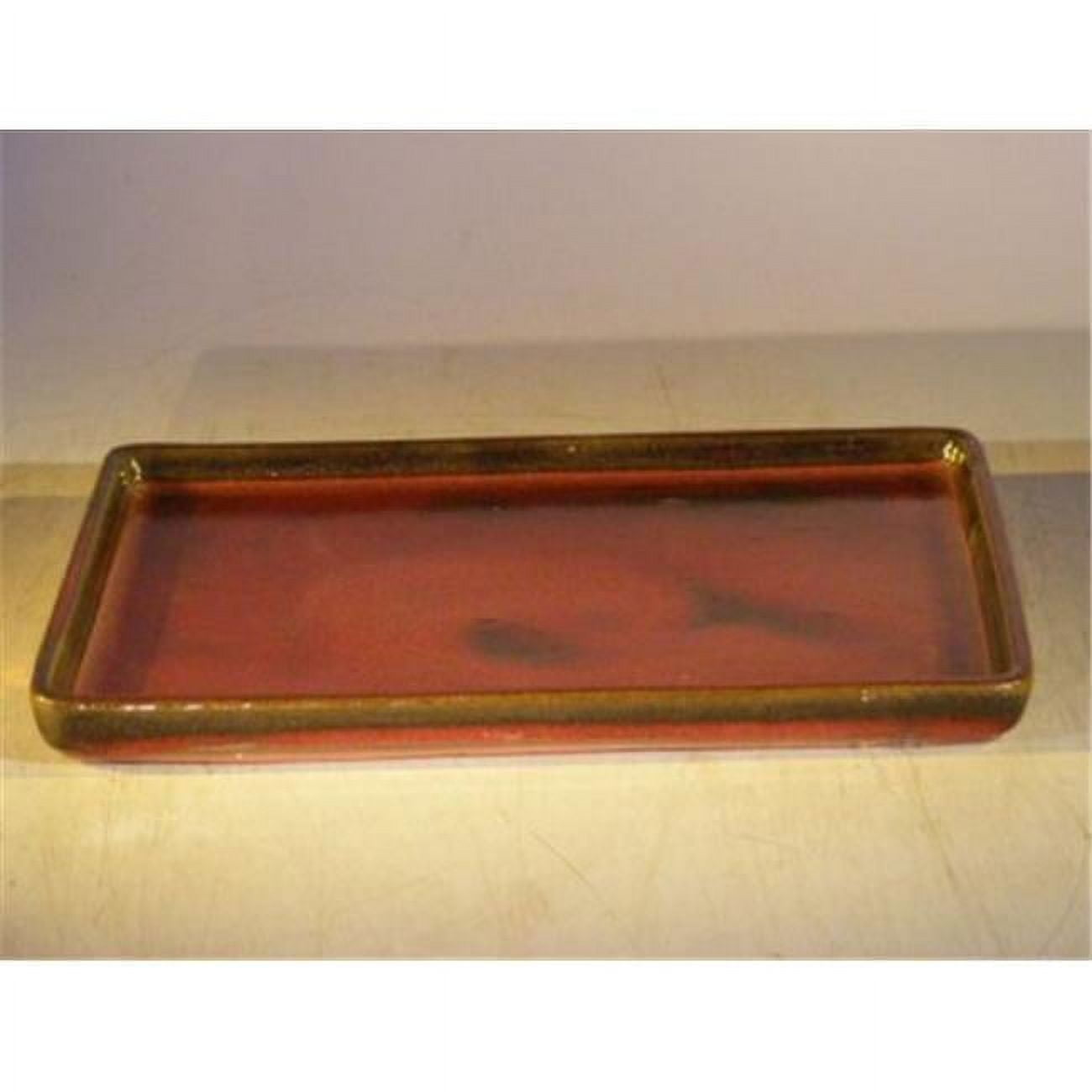 Bonsai Boy e2901 Ceramic Humidity & Drip Bonsai Tray, Parisian Red ...