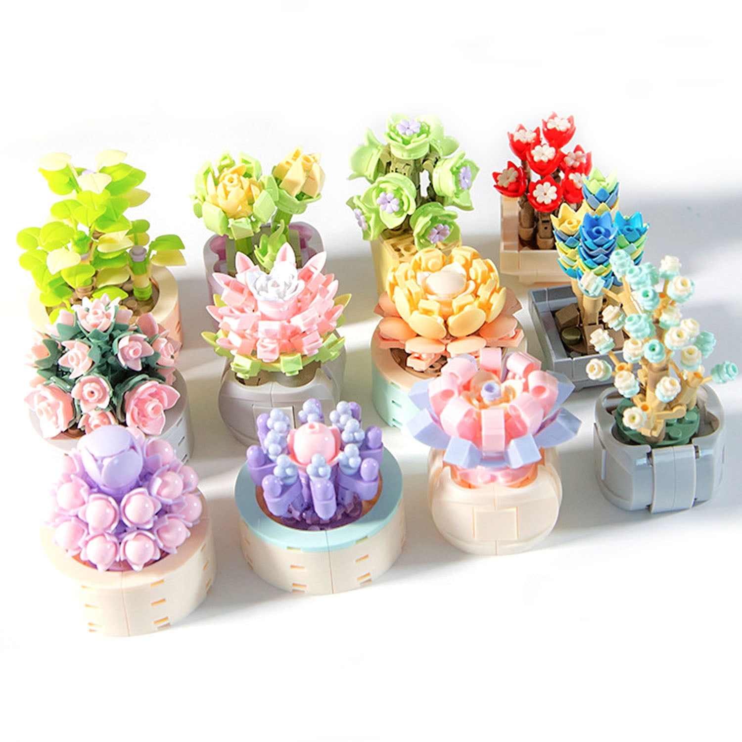 Bonsai Building Set with Flowers, Home D茅cor Accessory for Adults ...