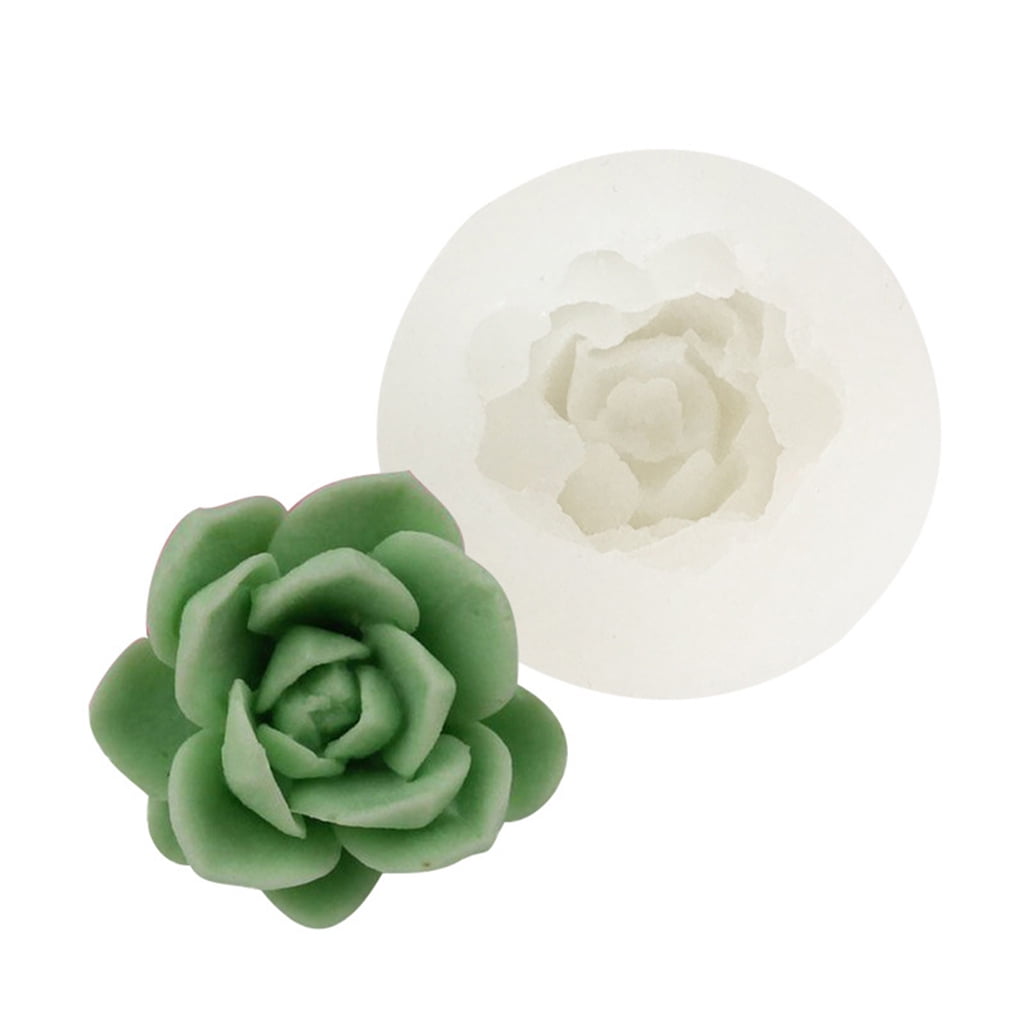 Bonsai DIY Mold 3D Silicone Succulents Mold,Rose Shaped Craft Art ...