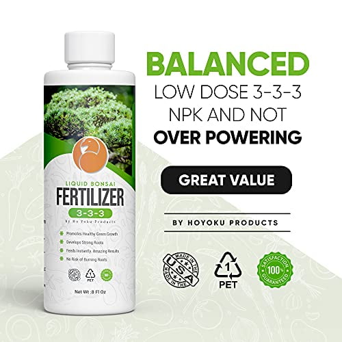 Bonsai Fertilizer by Ho Yoku - Water Soluble and Free of Odor, 3-3-3 ...