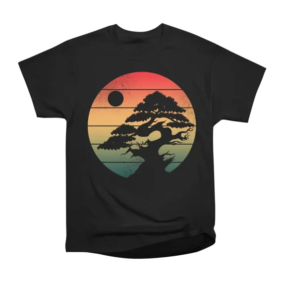 Bonsai Informal Style Sunset T-Shirt Tee Gift For Him Merch For Her ...