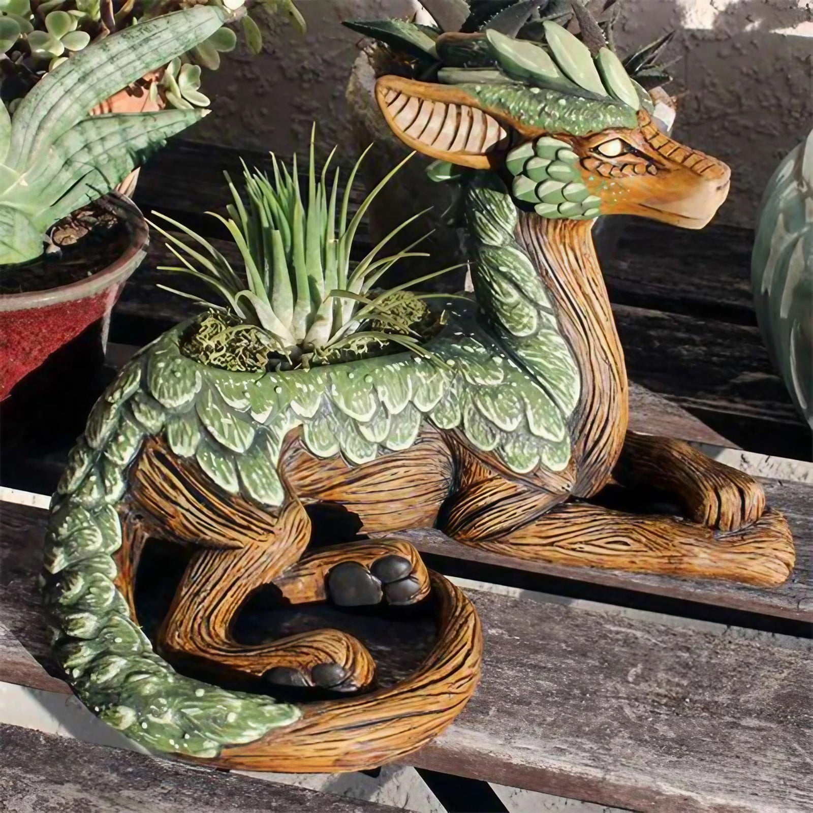 Bonsai Pots,Succulent Pots,Dragon,Cute Plant Pots,Dragon Planter,Home ...