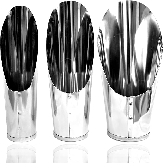 Bonsai Soil Scoop Metal 3 Pcs Set (Large, Medium, Small) Stainless ...