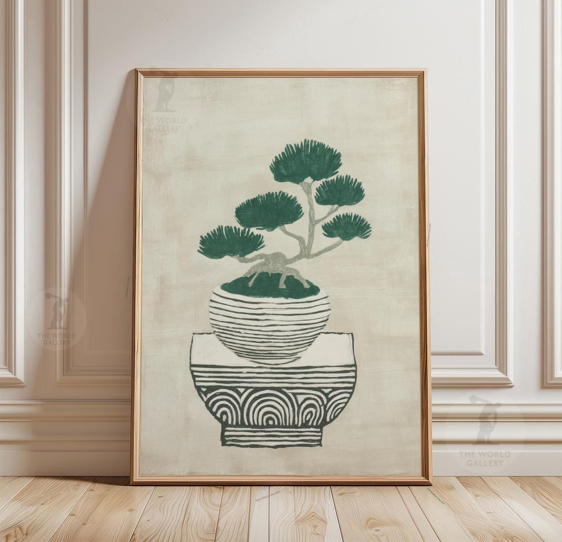 Bonsai Stand Poster Japanese Minimalist Tree Zen Nature Decor Art ...