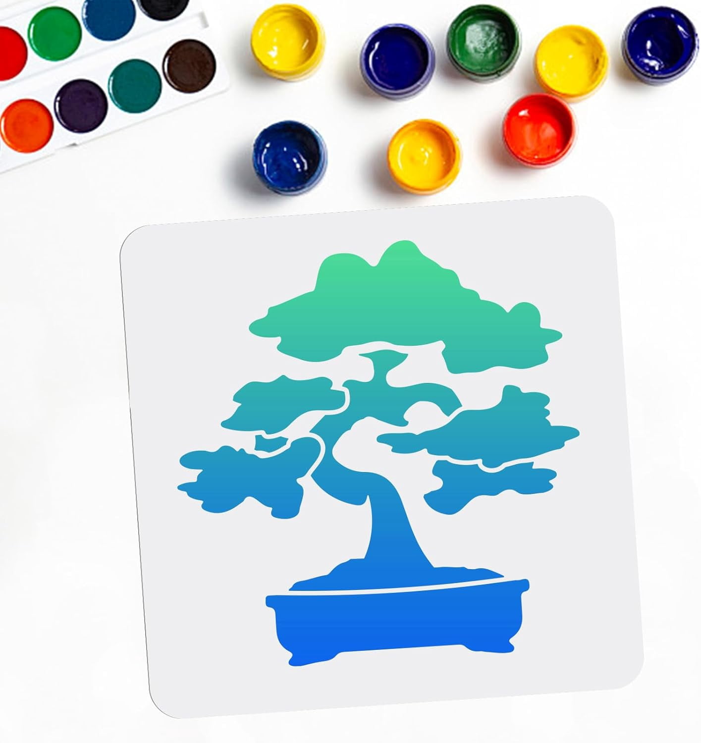 Bonsai Stencil Bonsai Tree Stencils 11.8×11.8 Inch Reusable Drawing ...