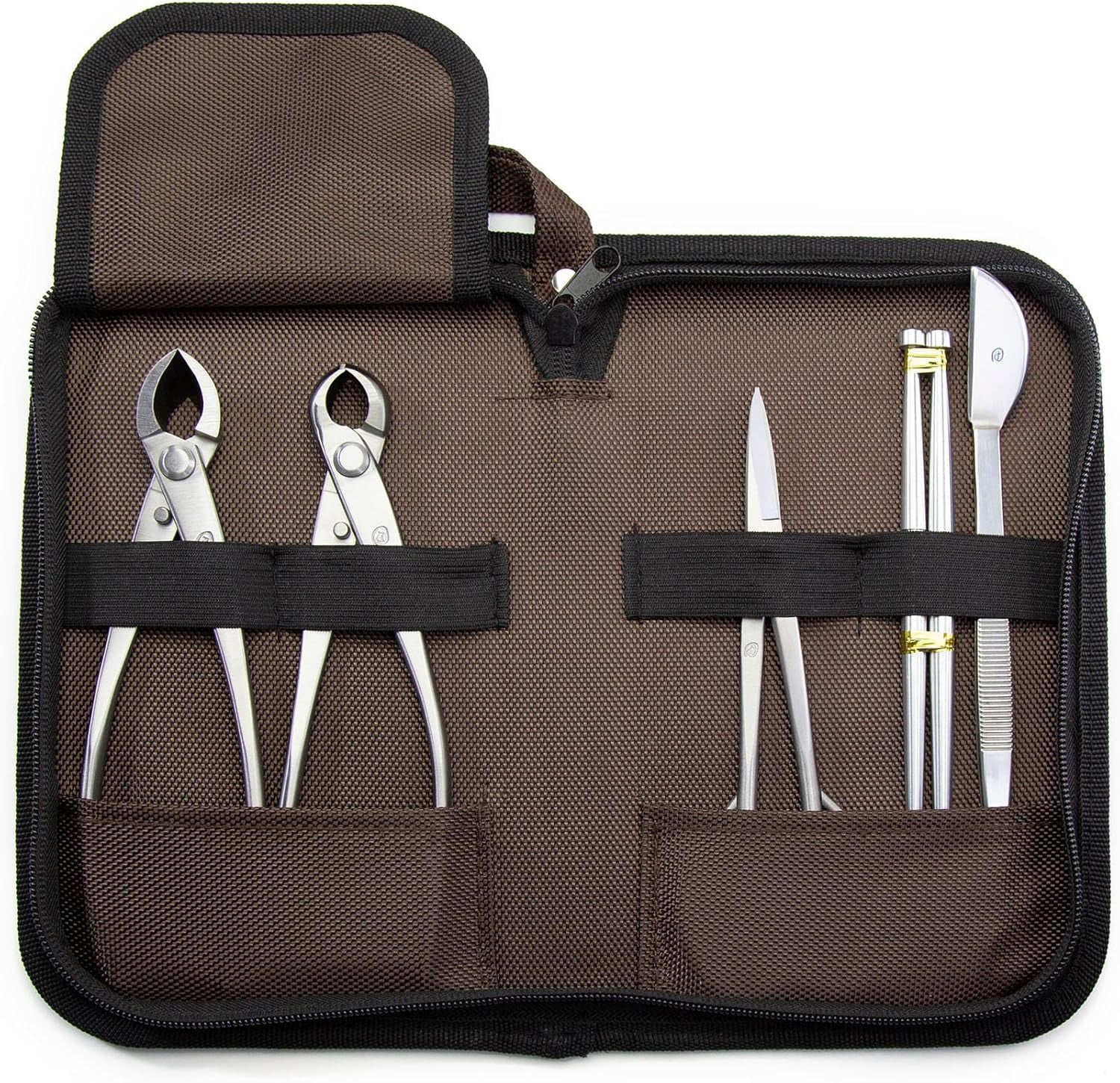 Bonsai Tool Set – 5-Piece Alloy Steel Kit with Long-Handle Scissors ...