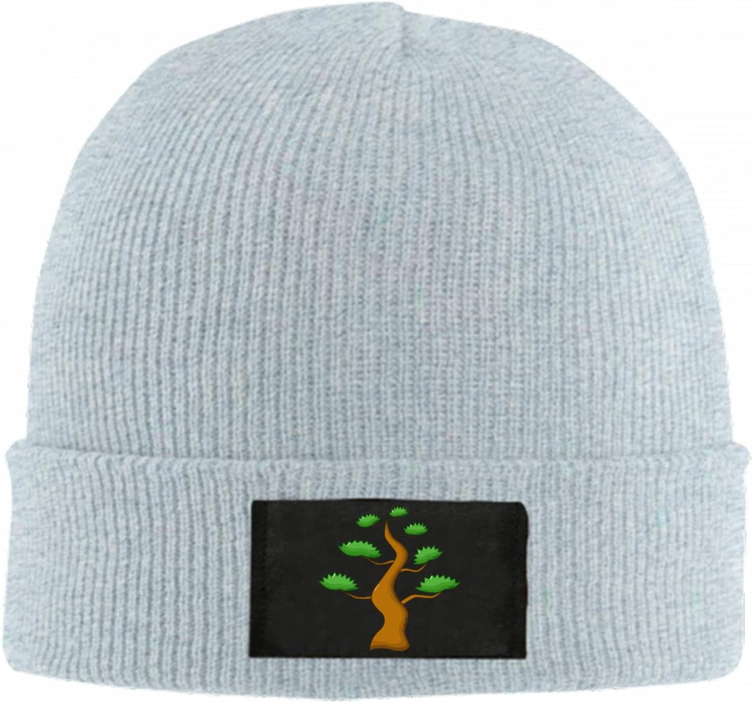 Bonsai Tree Cartoo Beanie Hat for Women Men Winter Hat Cuffed Winter ...