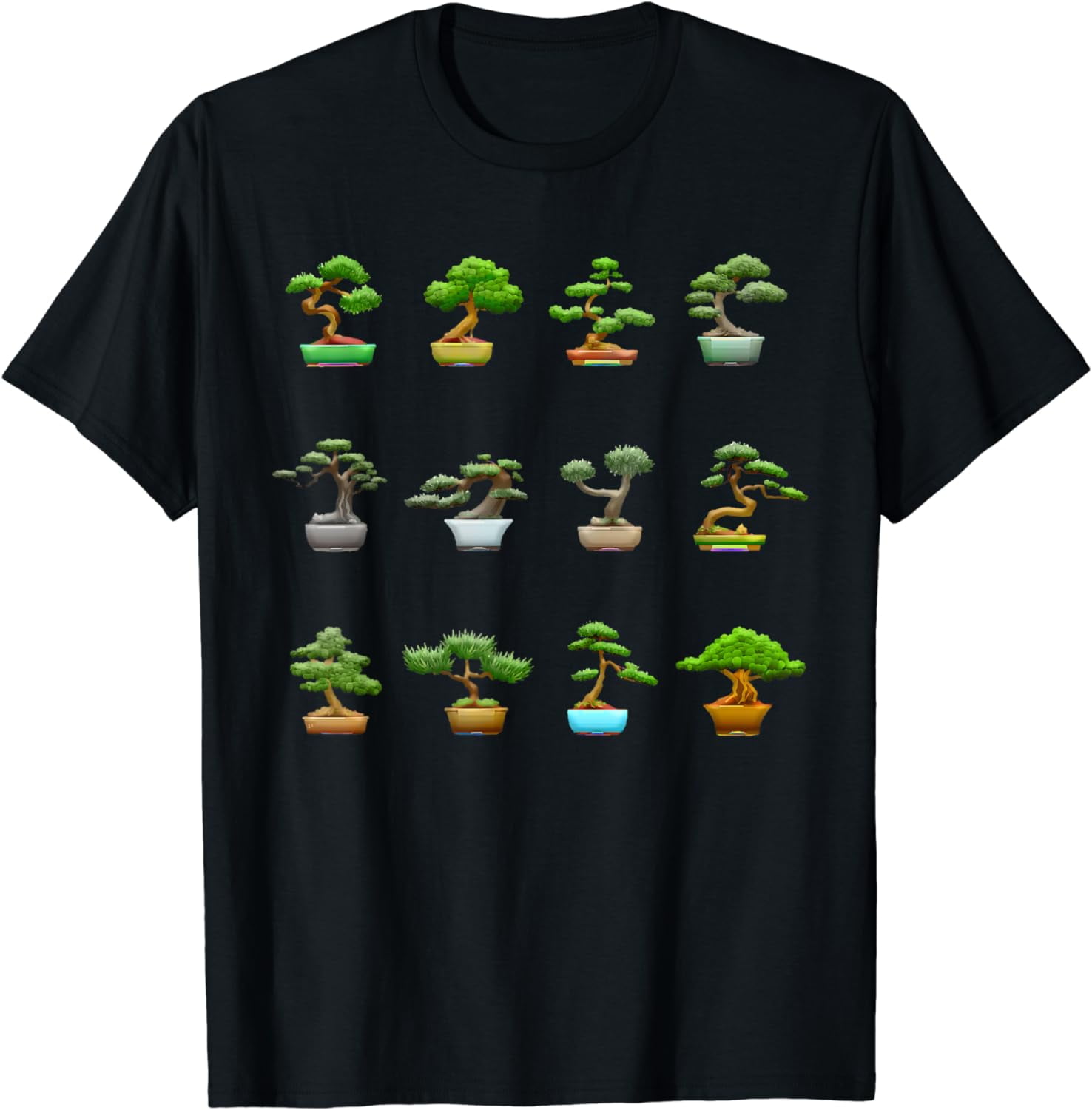 Bonsai Tree Collection Buddhist Zen T-Shirt - Walmart.com