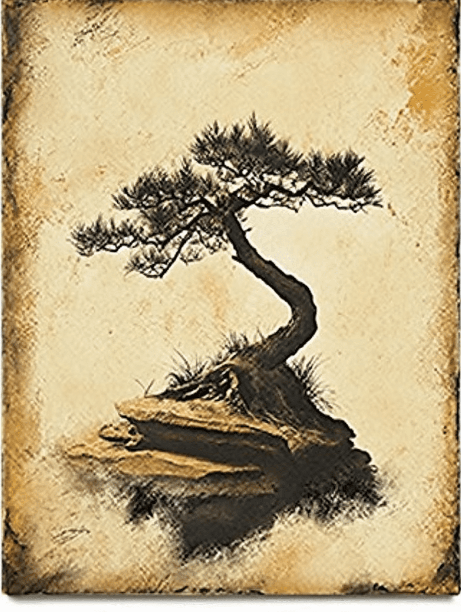 Bonsai Tree Decorative Painting/Canvas Art， Suitable for Living Room ...