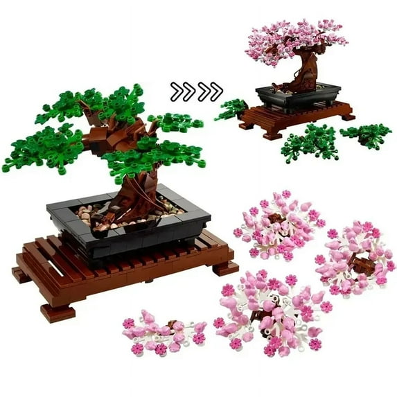 Bonsai Tree Fit 10281 Flower Bouquet Perpetual 3D Building Block Set ...