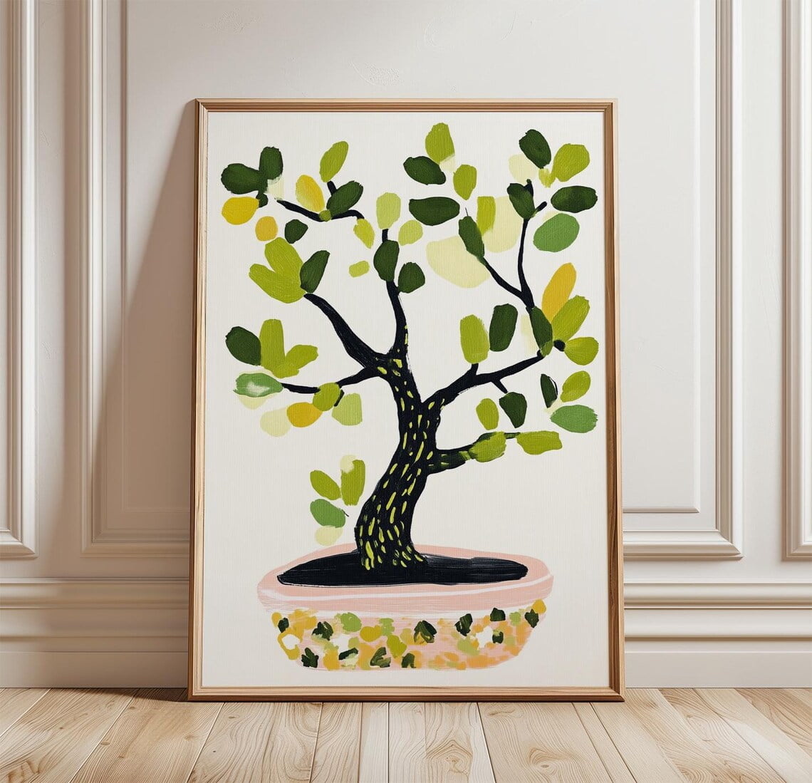 Bonsai Tree Japanese Botanical Minimal Nature Home Wall Art Unframed ...
