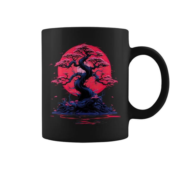 Bonsai Tree Japanese Culture Meditation Penjing Zen Coffee Mugs ...