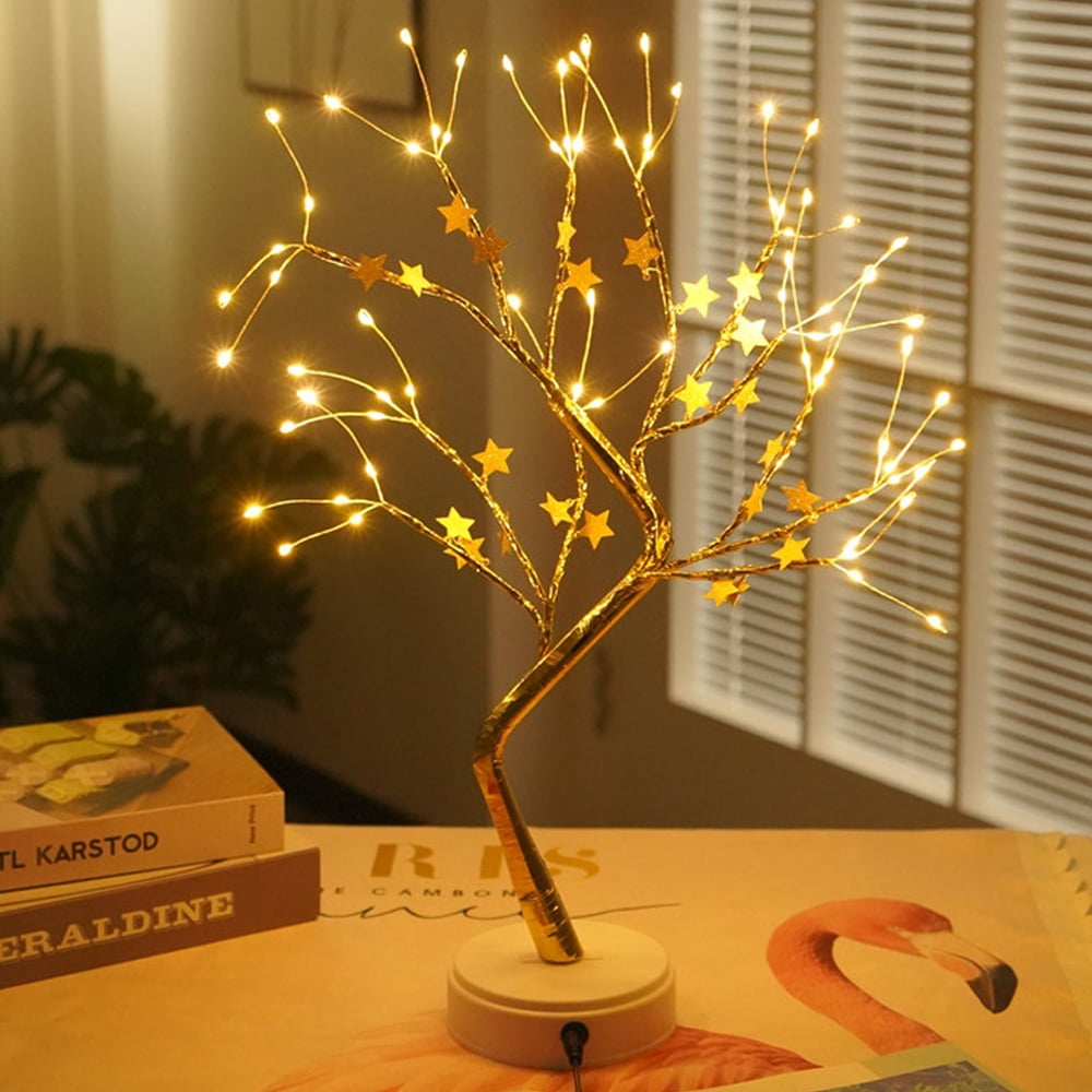 Bonsai Tree Light LED Shimmer Branches Battery and USB Operated ...