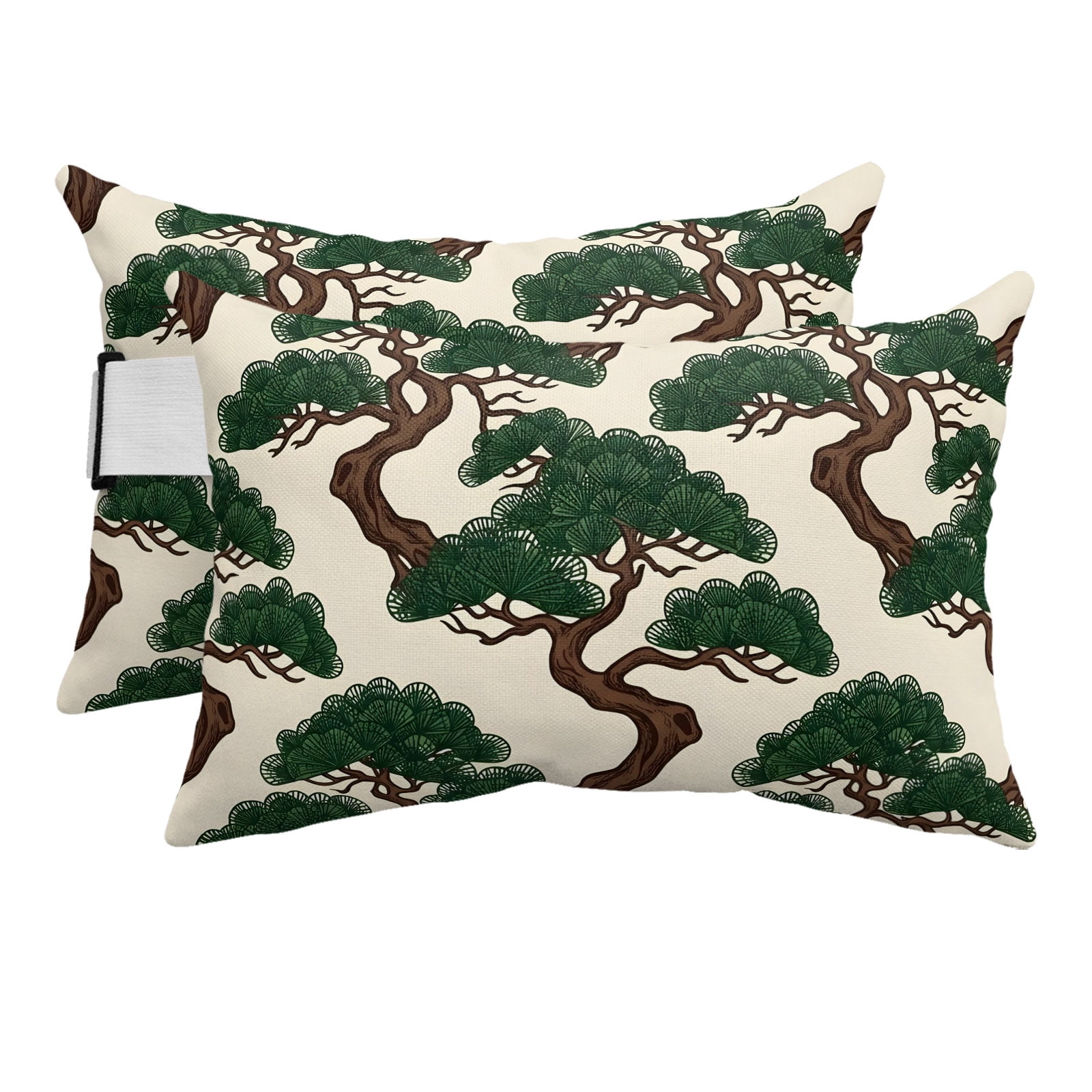 Bonsai Tree Outdoor Pillows for Chaise Lounge Chair Beach Headrest ...