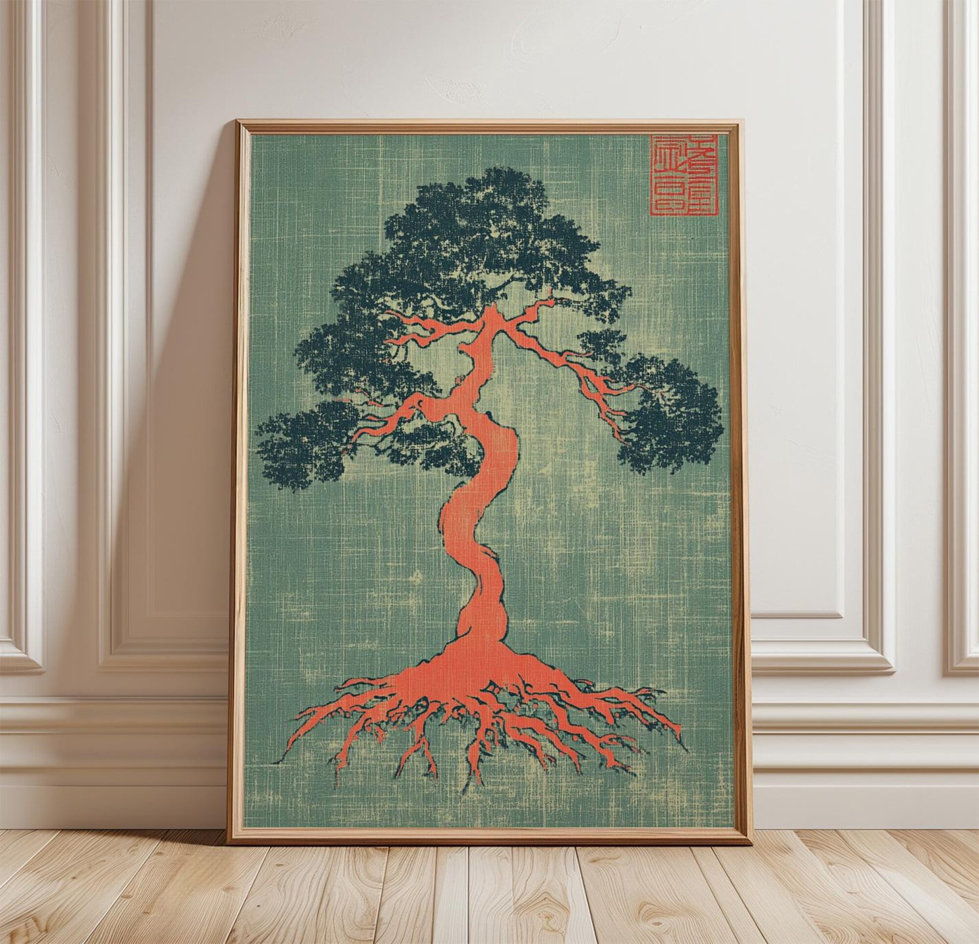 Bonsai Tree Poster Japanese Style Wall Art Minimal Nature Print Zen ...