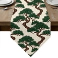 Bonsai Tree Table Runner Linen Burlap Table Runner 120 Inches Long ...