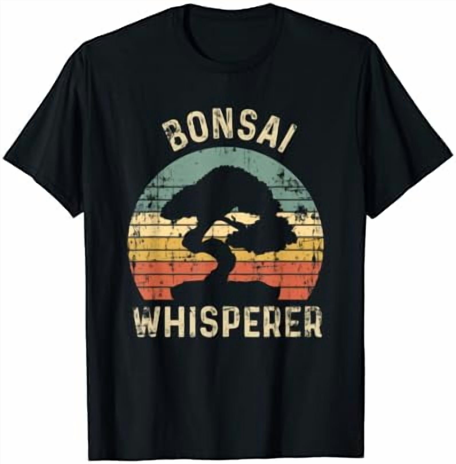 Bonsai Tree Whisperer Japanese Gardener Sunset Artisan T-Shirt ...