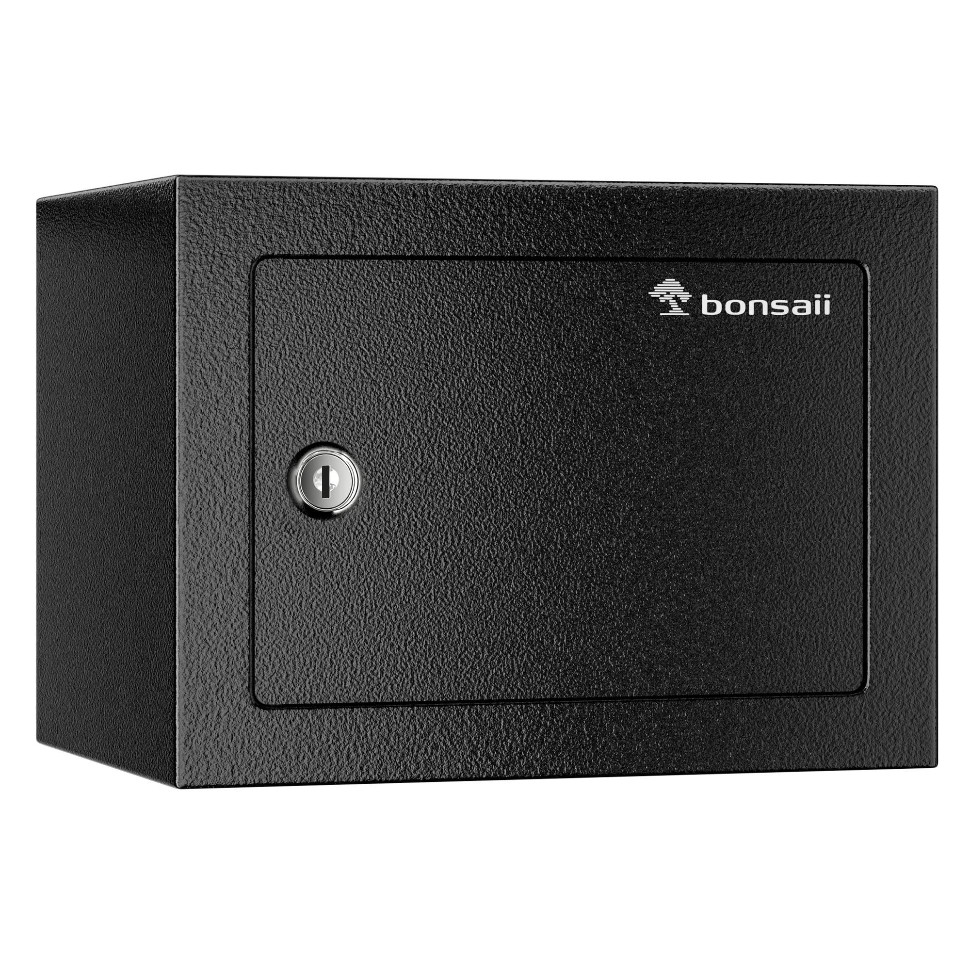 Bonsaii Safe Box with Flat Key Lock 0.22 Cubic Feet Durable Steel ...