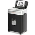 Bonsaii 110-Sheet Micro Cut Auto Feed Paper Shredder, Heavy Duty ...