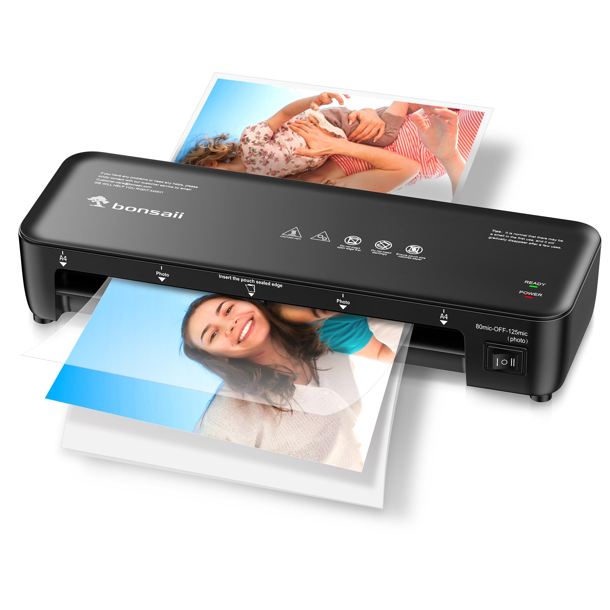 "Bonsaii Portable A4 Laminator, 9"" Small Thermal Laminating Machine for Office, School, Home ...