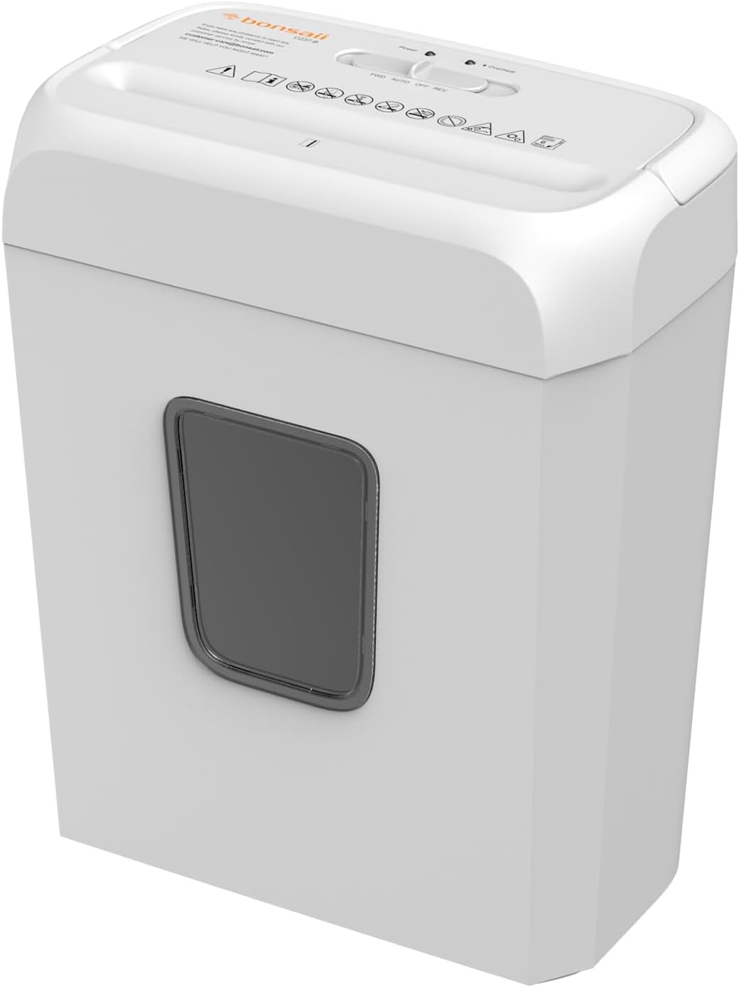 Bonsaii Low Noise Operation Paper Shredder, 6-Sheet Cross-Cut, Credit ...