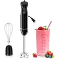 Bonsenkitchen Immersion Blender Handheld, 2 Mixing Speed Hand Blender ...