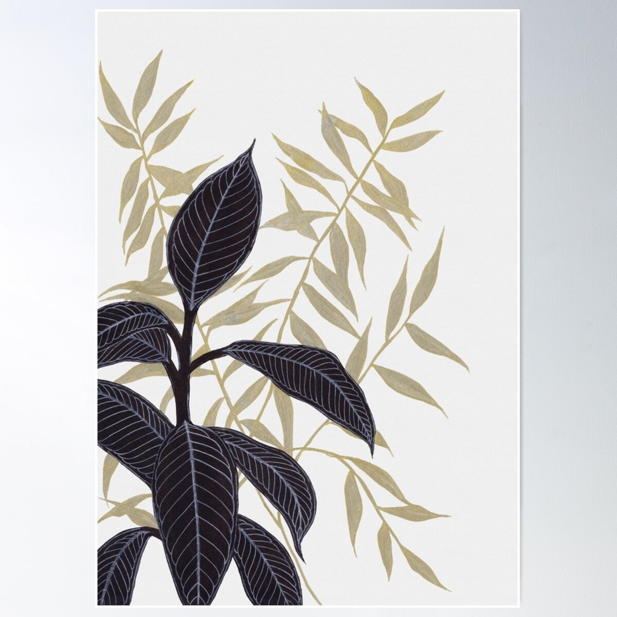 Bontanical Vi Wildflowers Spring Nature Flowers Illustration Poster ...