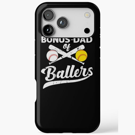 Bonus Dad Baseball Softball Player Family Gift for iPhone Case 17 11 12 ...