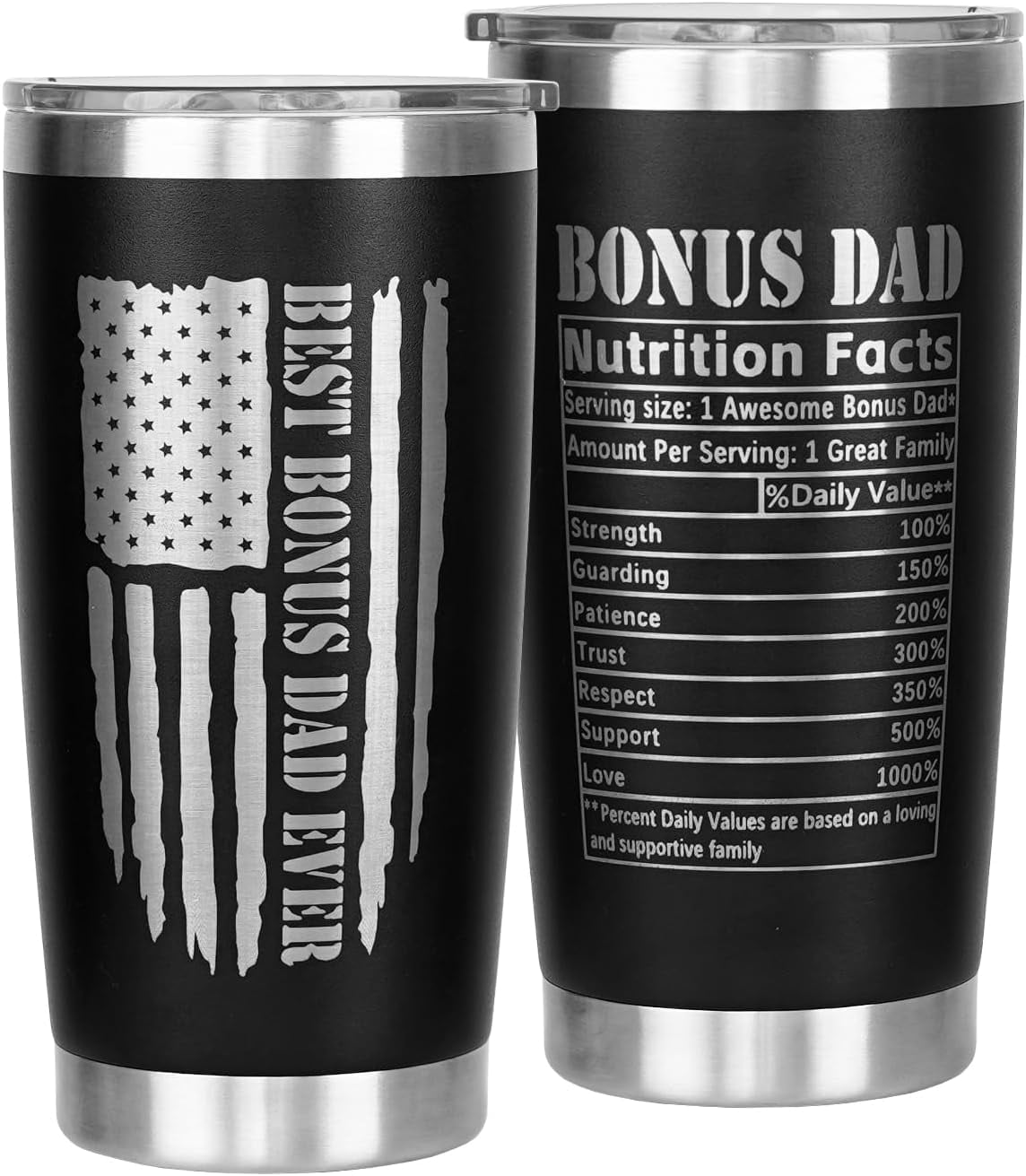 Bonus Dad Gifts From Bonus Daughter/Bonus Son,Birthday/Christmas/Father ...