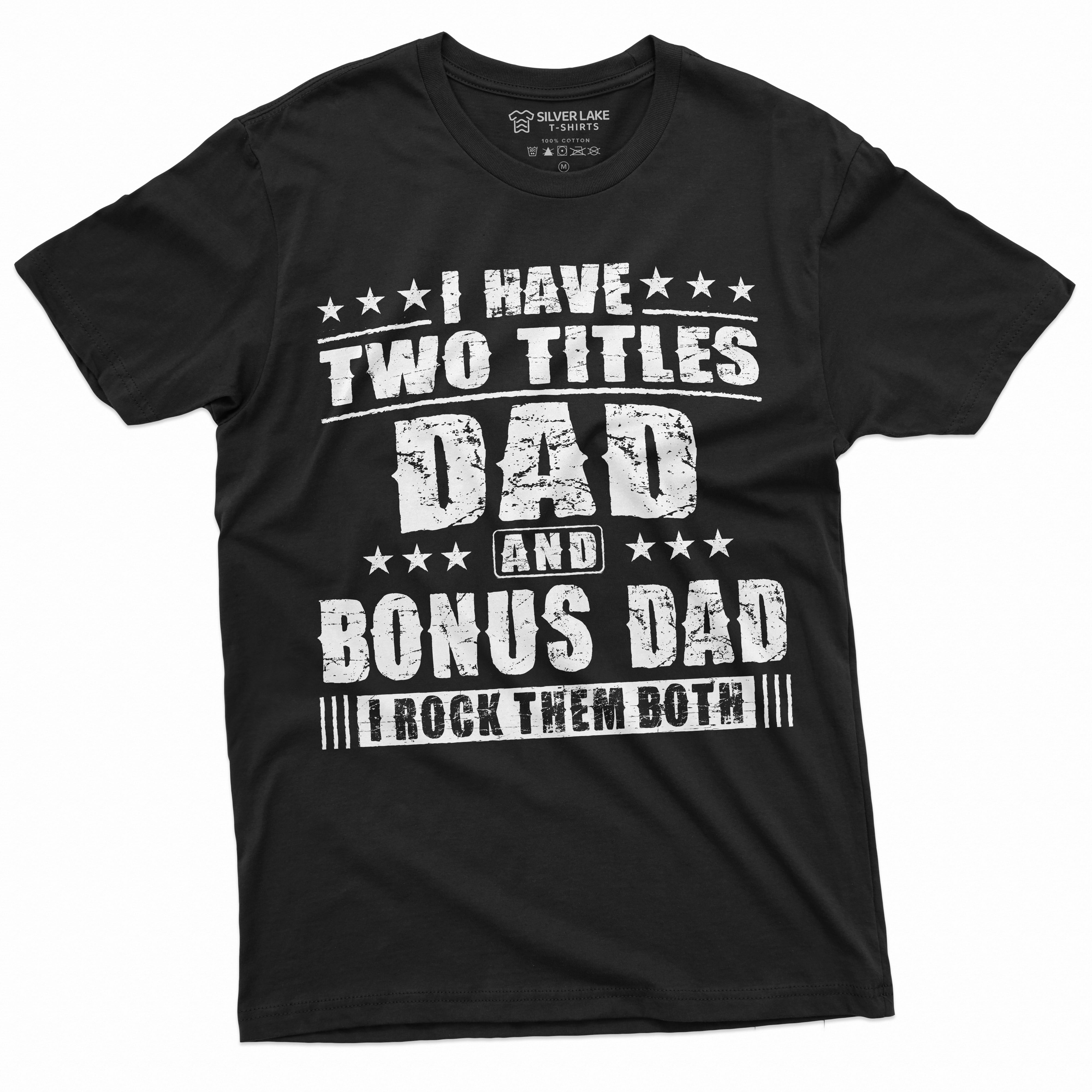 Bonus Dad Men'S Father'S Day Step Dad Tee Shirt Gift Birthday Christmas ...