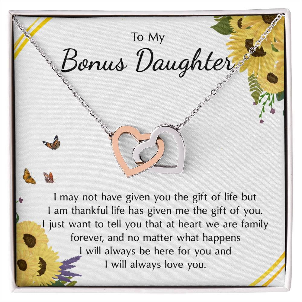 To My Bonus Daughter Elegant Necklace A Meaningful Necklace Perfect For ...