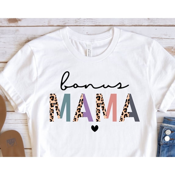 Bonus Mama Shirt Bonus Mama Leopard Shirt Mom Life Shirt Leopard ...