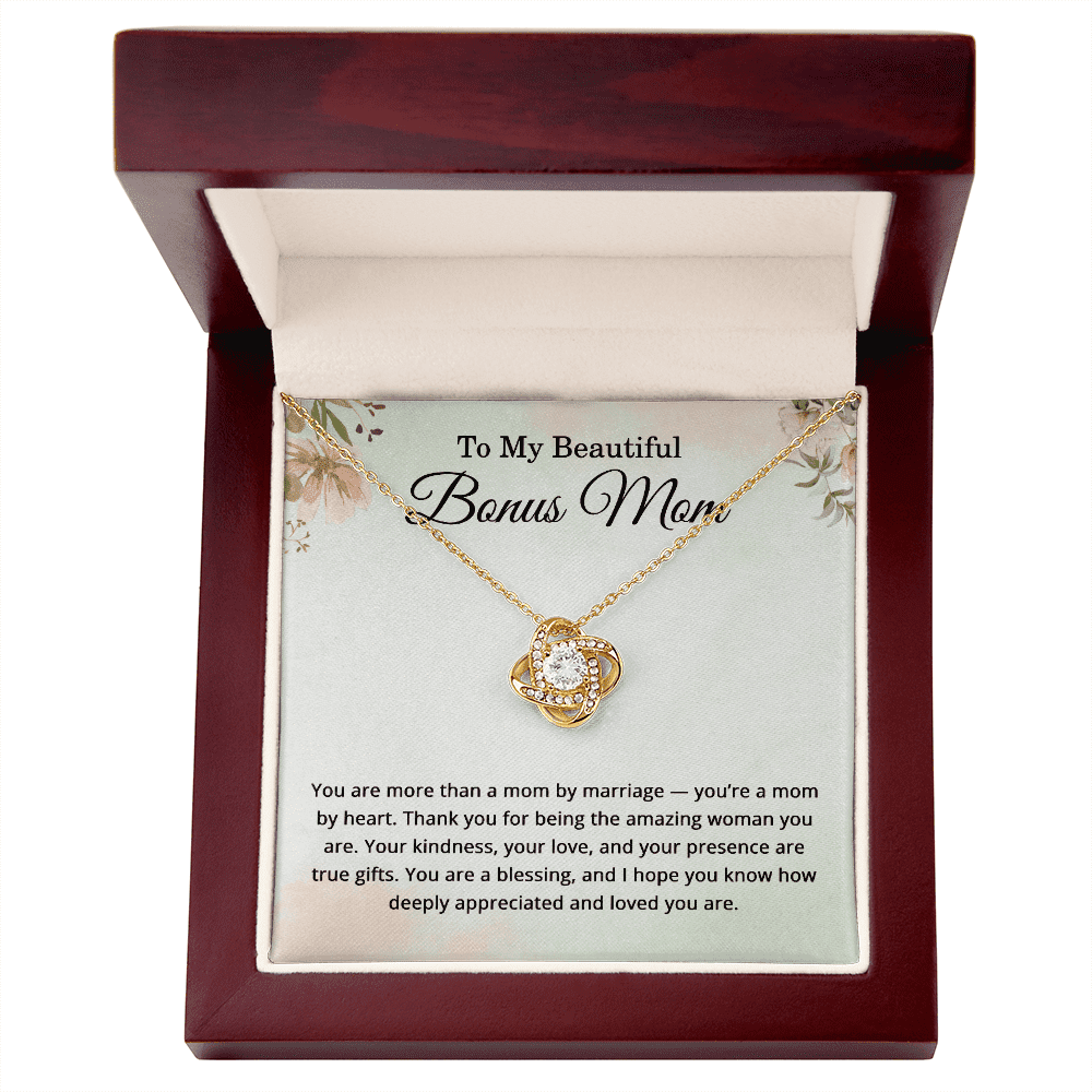 Bonus Mom Gifts - To My Beautiful Bonus Mom Necklace - Christmas Gifts ...