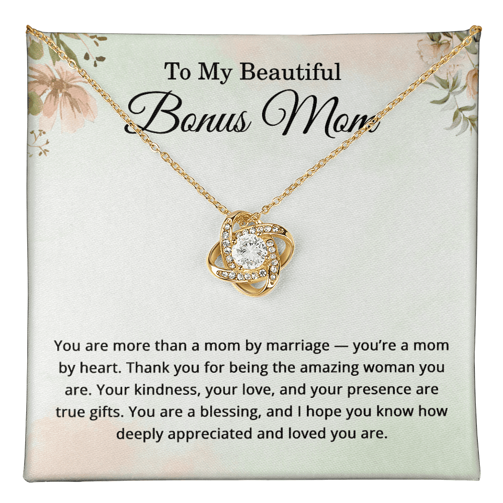 Bonus Mom Gifts - To My Beautiful Bonus Mom Necklace - Christmas Gifts ...