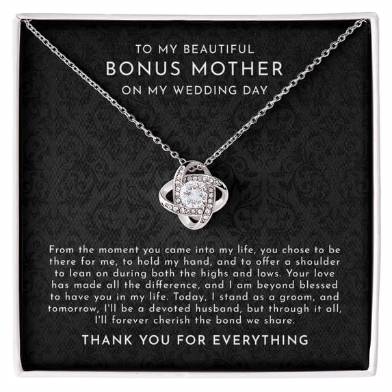 Bonus Mom Wedding From Groom Necklace A Meaningful Necklace Perfect For ...