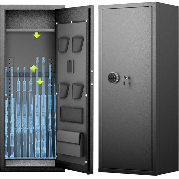 Bonusall 10 Rifle Safe Home,Rifle Gun Cabinet for Rifles and Shotguns ...