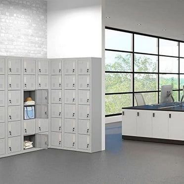 SOLAURA 9-Door Steel Locker Storage Cabinet with Locking Combination ...