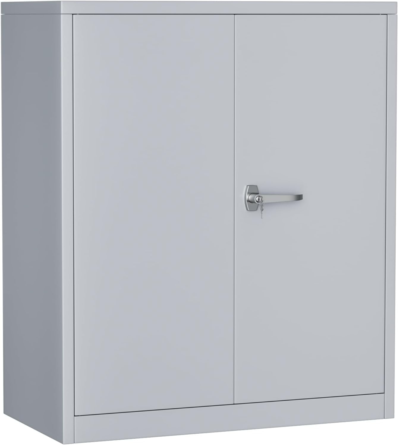 Bonusall Grey Metal Storage Cabinet with Doors,Locking Metal Cabinets ...