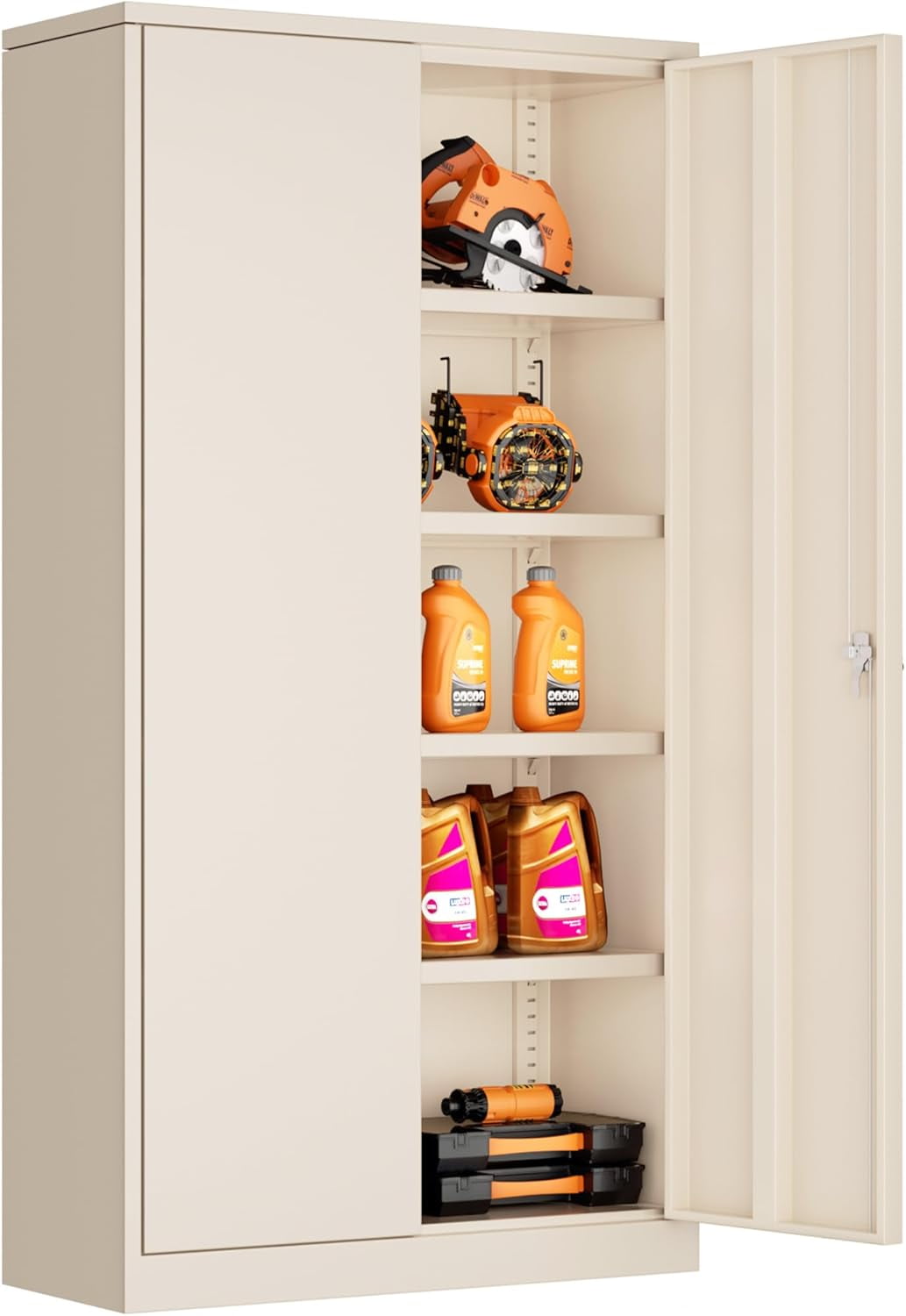 Bonusall Tall Metal Storage Lockers,71 inch Locking Steel Cabinet with ...