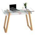 Bonvivo Massimo Wooden Designer Desk, Modern Office School Writing ...
