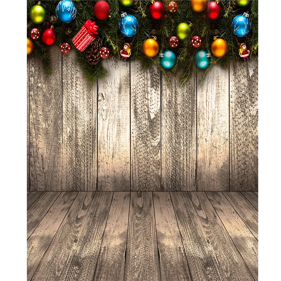 Bonvvie Photocall Backdrop Pine Tree Gift Window Fireplace Family ...