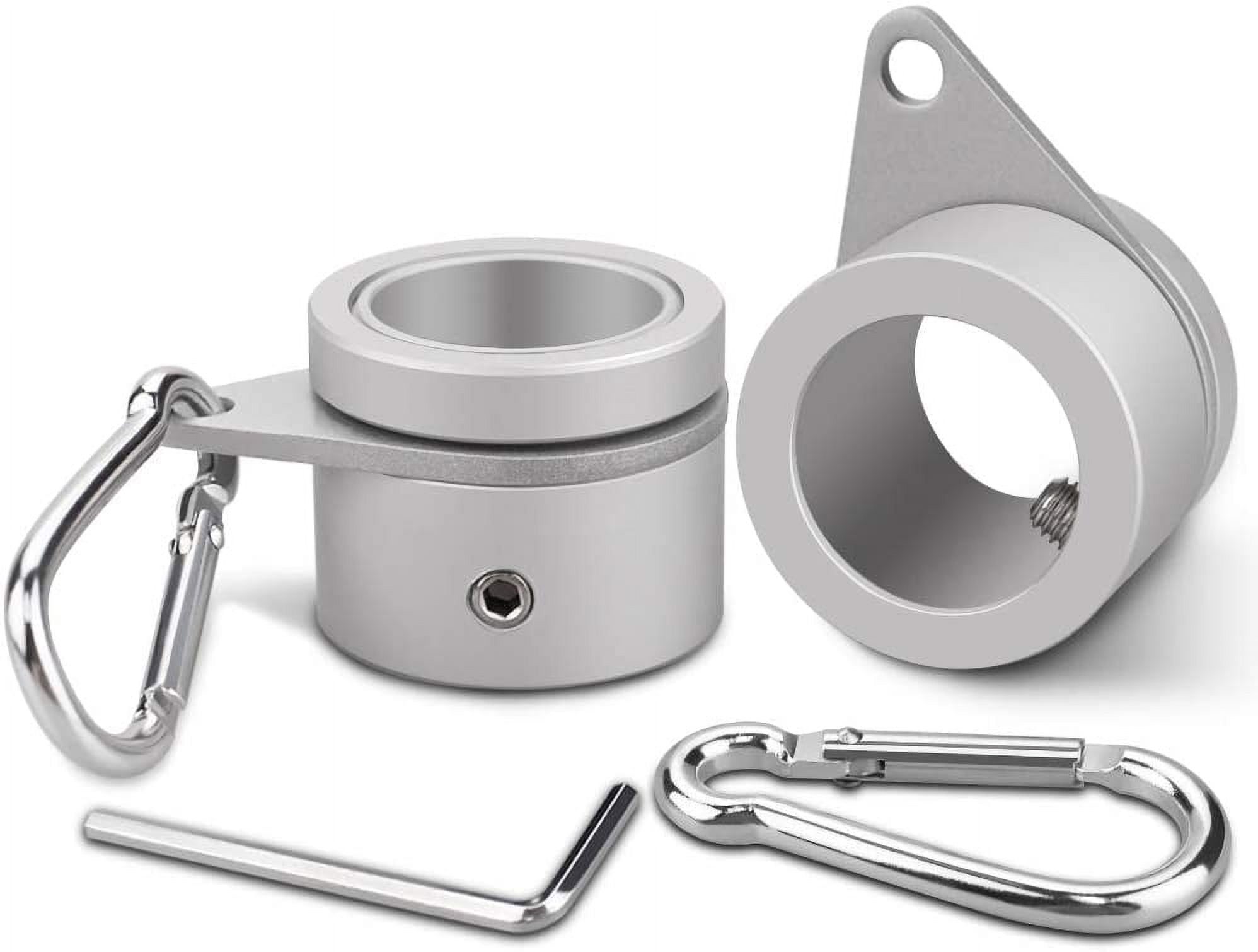 BonyTek 2 Pack Aluminum Alloy Flag Pole Rings, 360 Degree Rotating ...