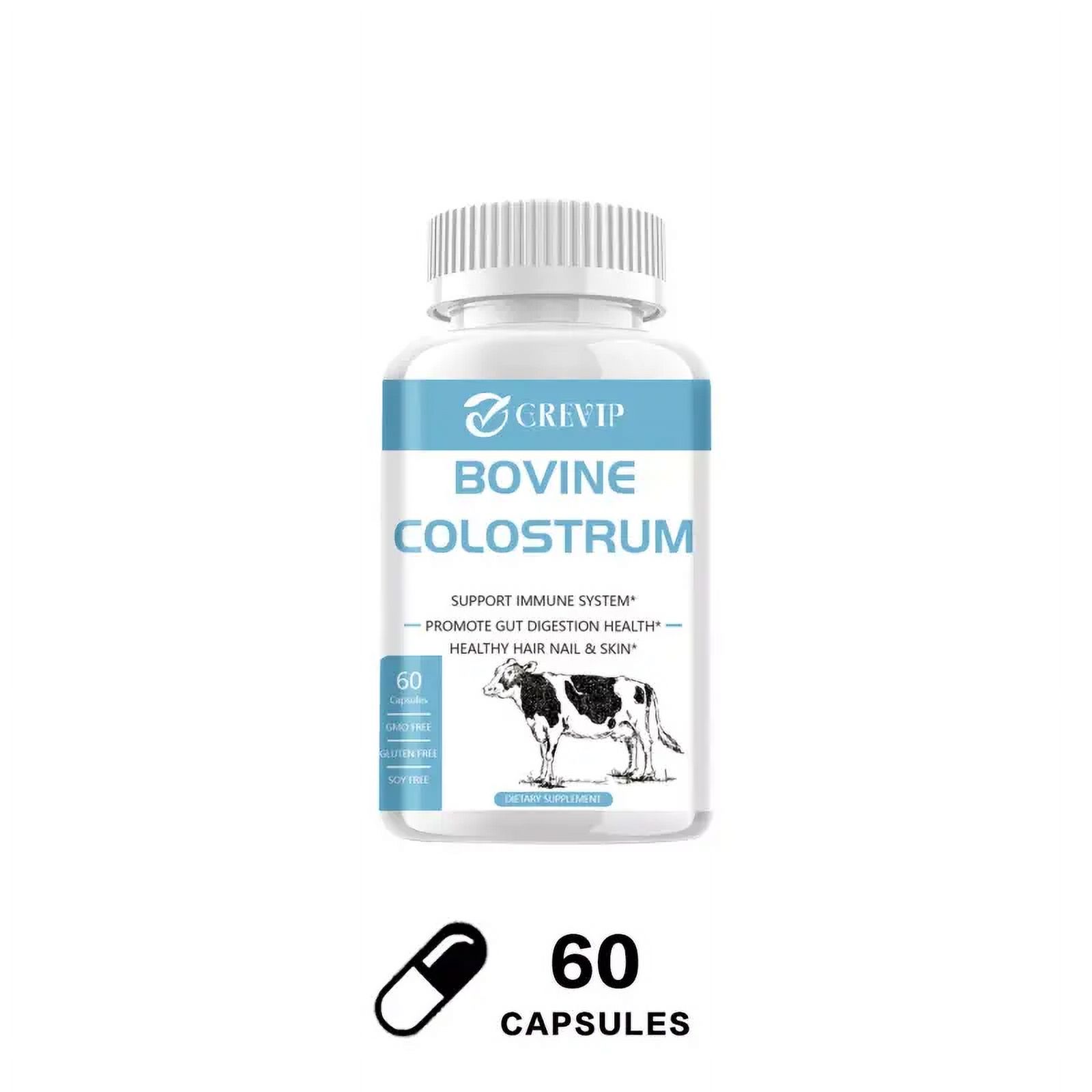 Bonzelo Bovine Colostrum 1000mg - Probiotic, Omega-3 - Immune System ...