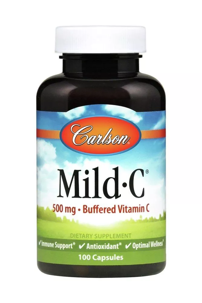 Bonzelo Carlson Laboratories Mild C Caps 500mg 100 Capsule # Catalogs 2744 - Walmart.com