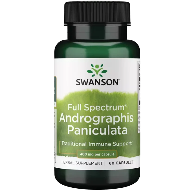 Bonzelo Swanson Full Spectrum Andrographis Paniculata 400 mg 60 ...